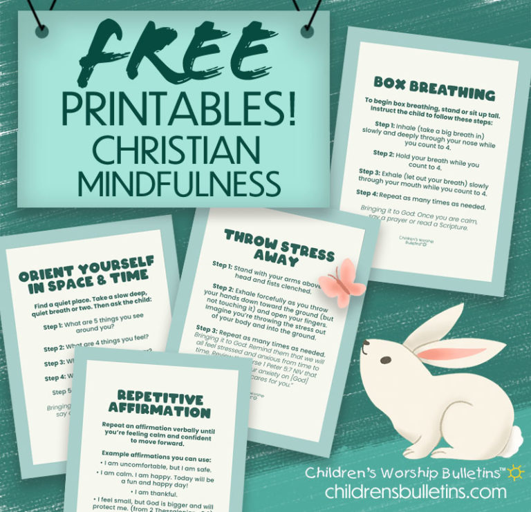 Christian Mindfulness Activities for Kids | Children's Worship ...