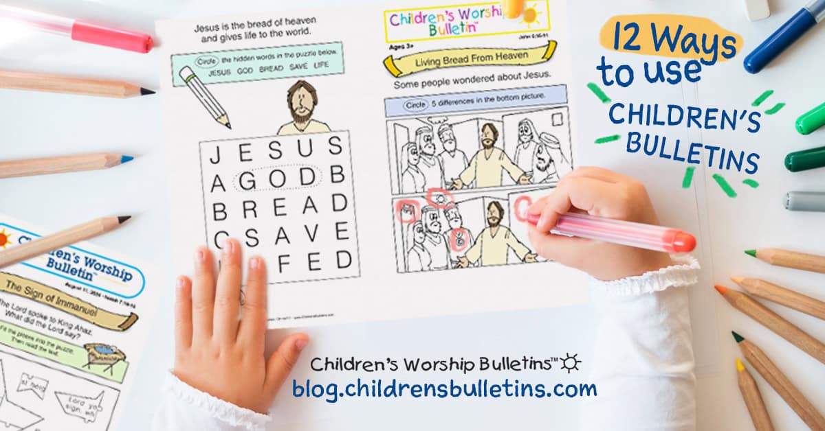 12 Ways to Engage Kids with Children's Worship Bulletins